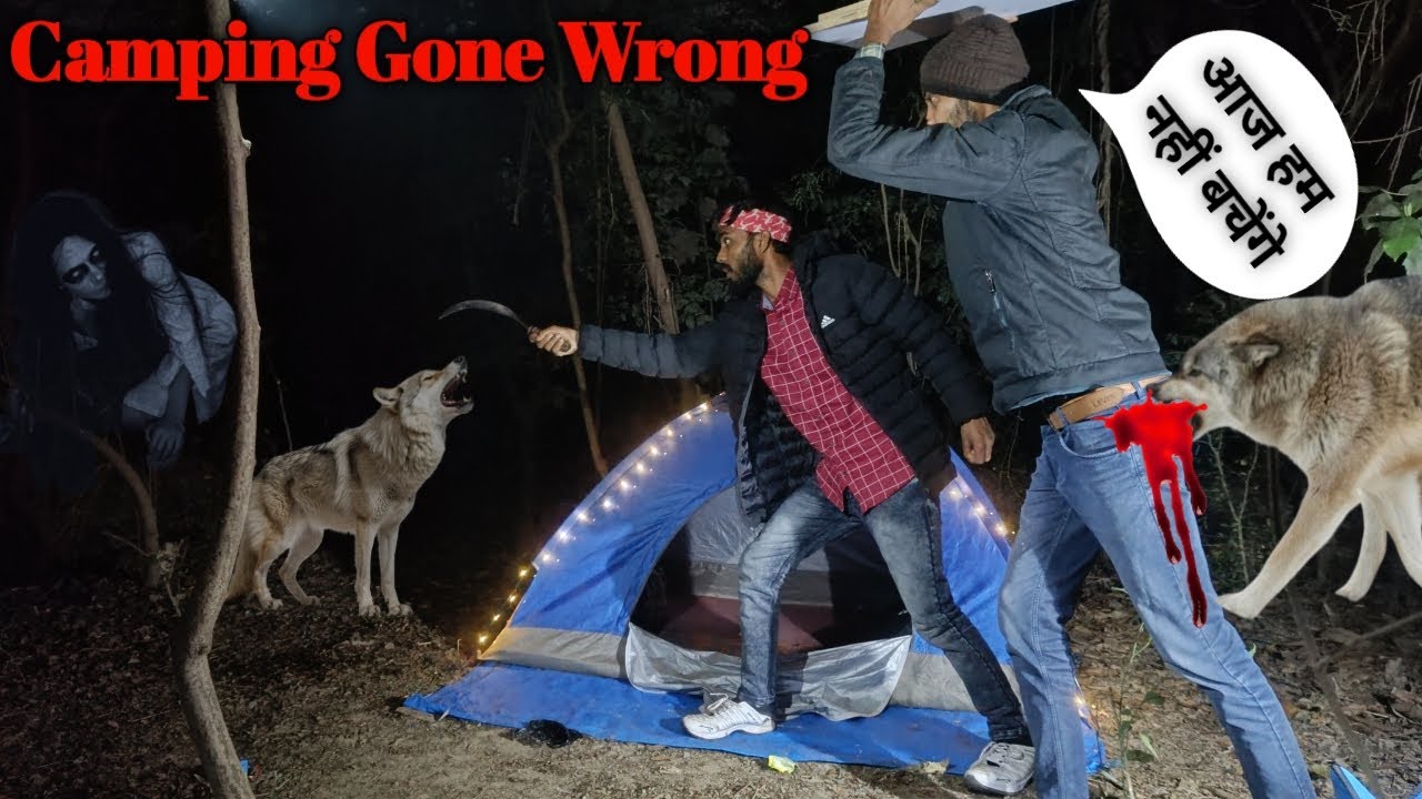 Group camping | Camping In Haunted Forest | Jungle camping | Camping in ...