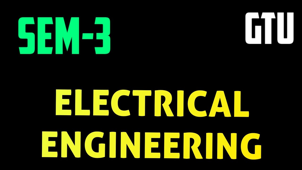 free pdf -gtu electrical engineering sem 3 |gtupyq I #gtu - YouTube