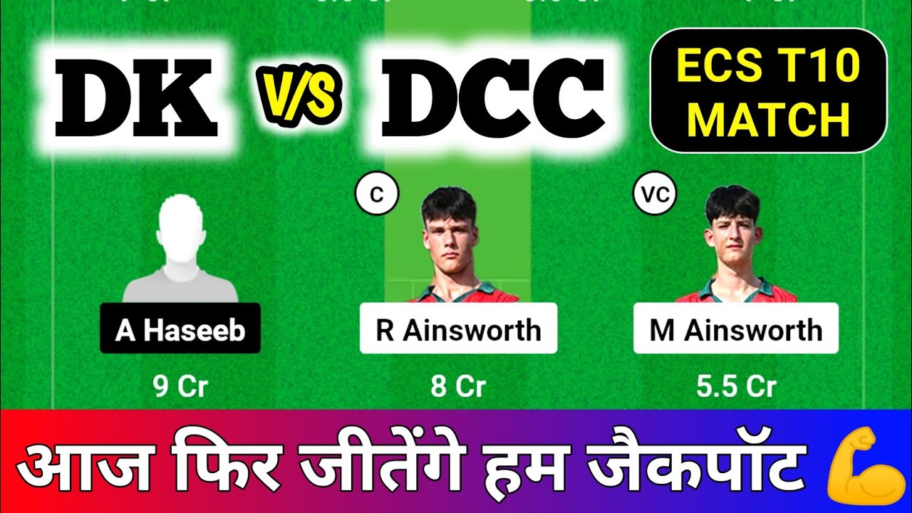 DK vs DCC Dream11 Prediction | DAK vs DCC Dream11 Team | Today Match ...