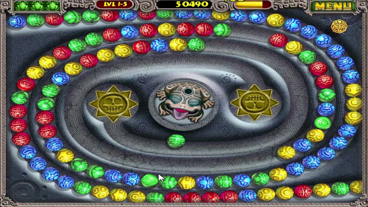 1-5 Dark Vortex, Zuma Deluxe - YouTube