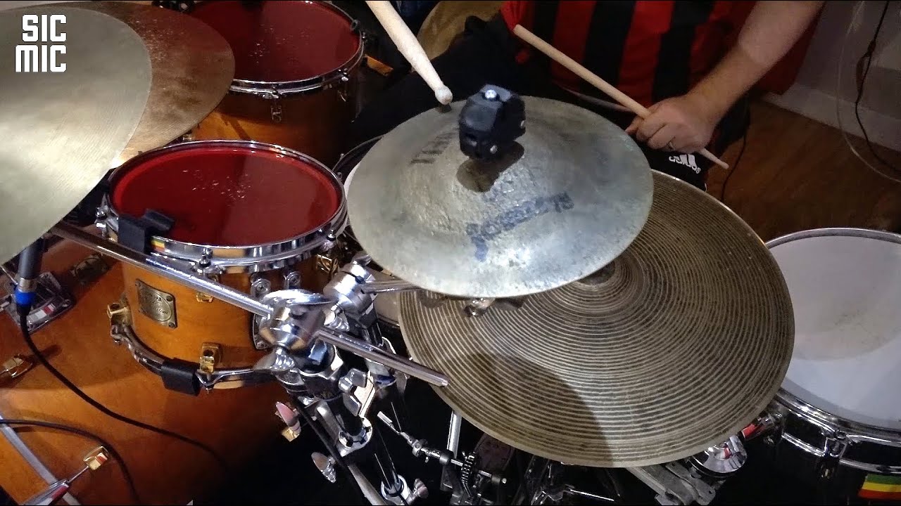 7" ( 6.5" ? ) Ufip ICEBELL ictus 75 & 21" Sabian Carmine Appice ...