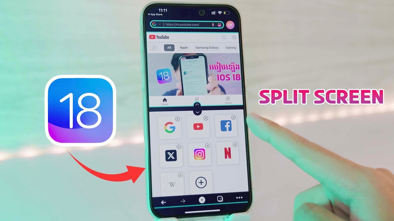 How to Split Screen on iOS 18 - EASY - YouTube
