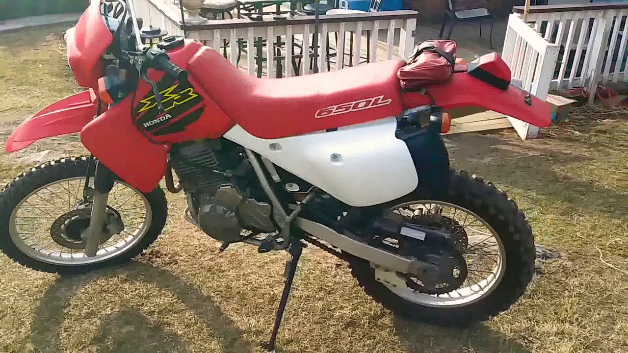 2000 HONDA XR650L start-up. (For sale) - YouTube