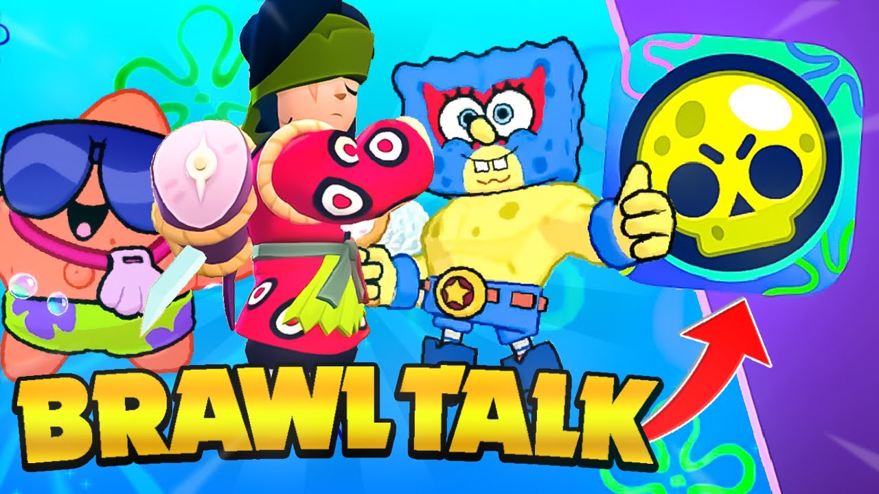 BRAWL TALK DE BOB ESPONJA 😱 2 NUEVOS BRAWLERS Y MUCHAS SKINS! | BRAWL ...