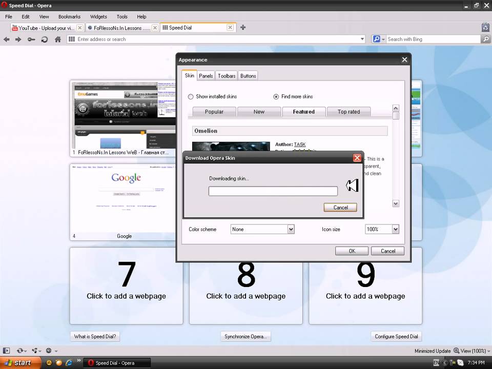 opera skin - YouTube