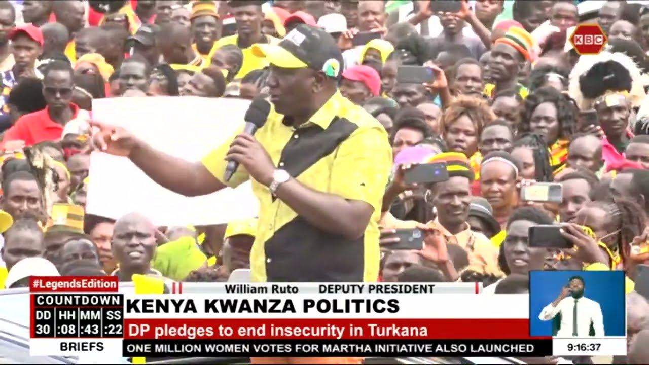 Ruto campaigns in Turkana, pledges to prioritize security in Northern ...