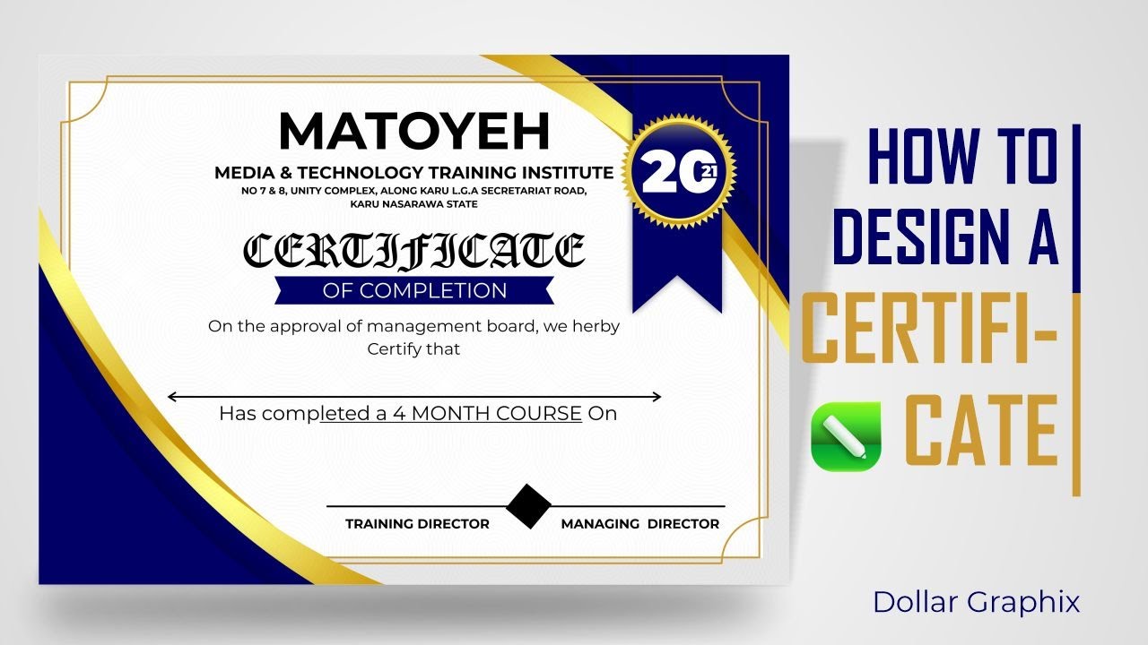 HOW TO DESIGN A CERTIFICATEE WITH COREL DRAW || COREL DRAW TUTORIAL ...