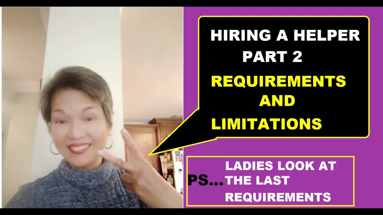 HIRING A HELPER IN THE PHILIPPINES REQUIREMENTS AND JOB LIMITATIONS ...