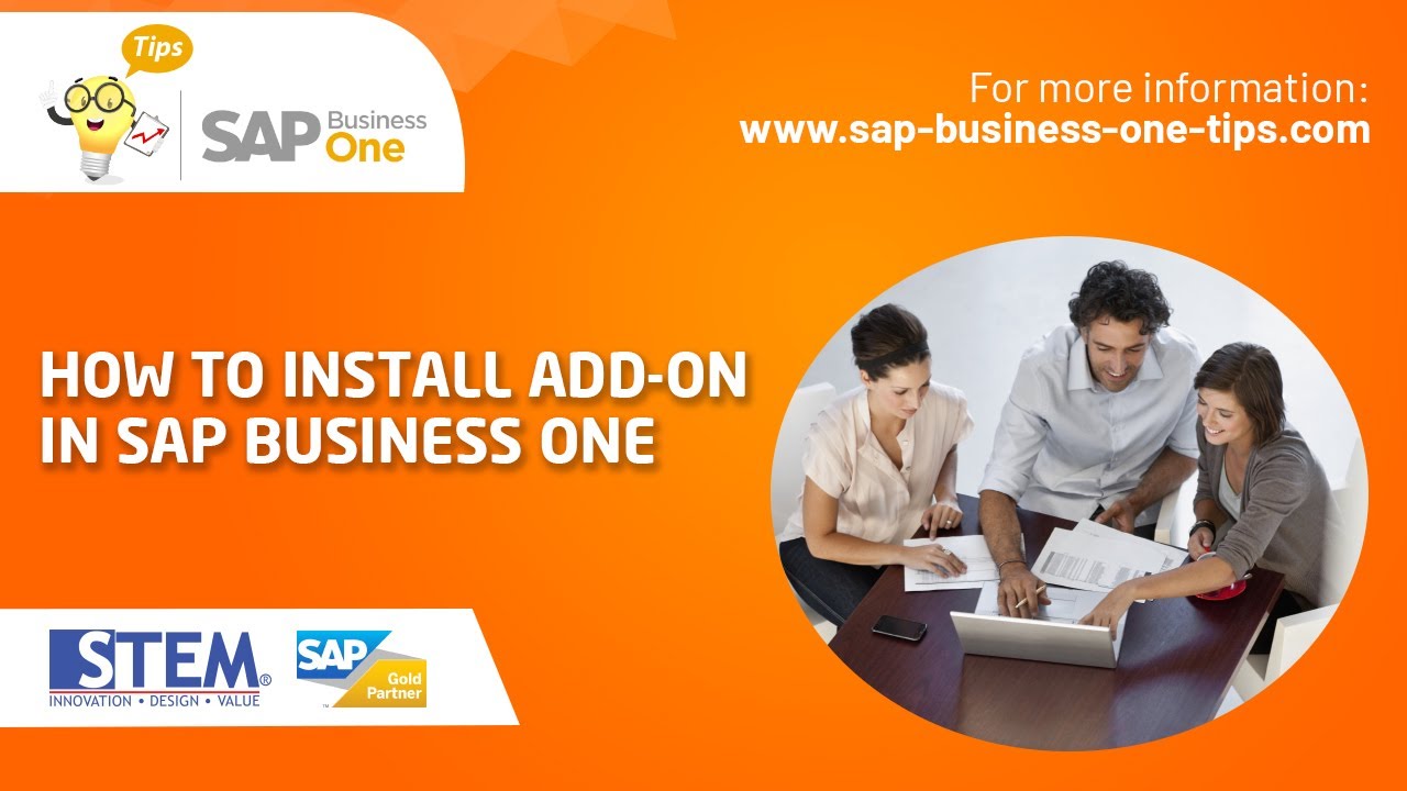 SAP B1 (Business One) Tips: How to Install Add-On - YouTube