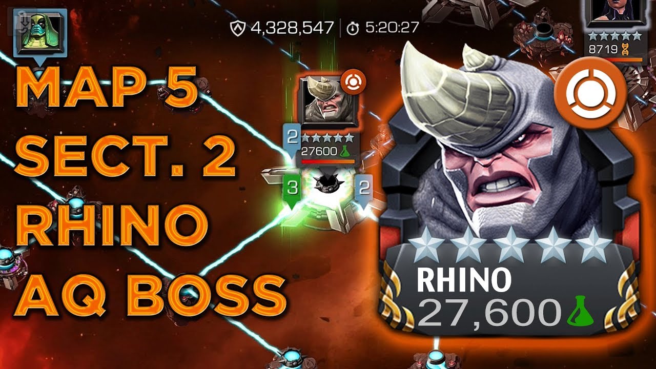 AQ Boss: Rhino Map 5 Sect. 2 [Made Easy!!!] - Marvel: Contest of ...