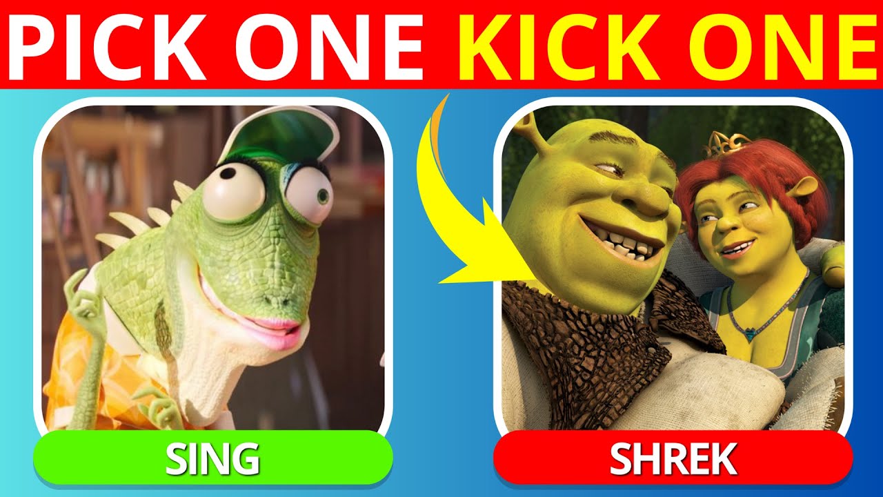 Pick One Kick One - Cartoons Edition🦄🎥 | Would you rather pick? | Kids ...