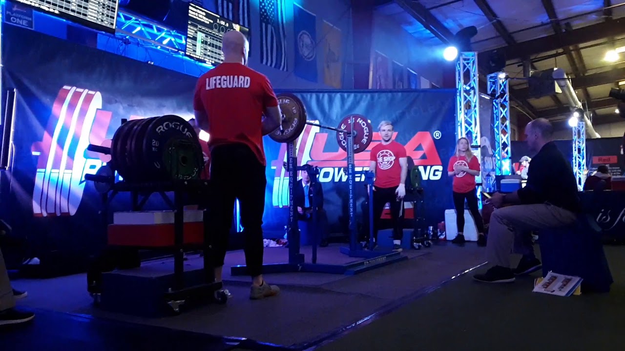 Brixton Dempsey Maizels 105kg Squat FA @2020 USAPL Virginia Single Lift ...