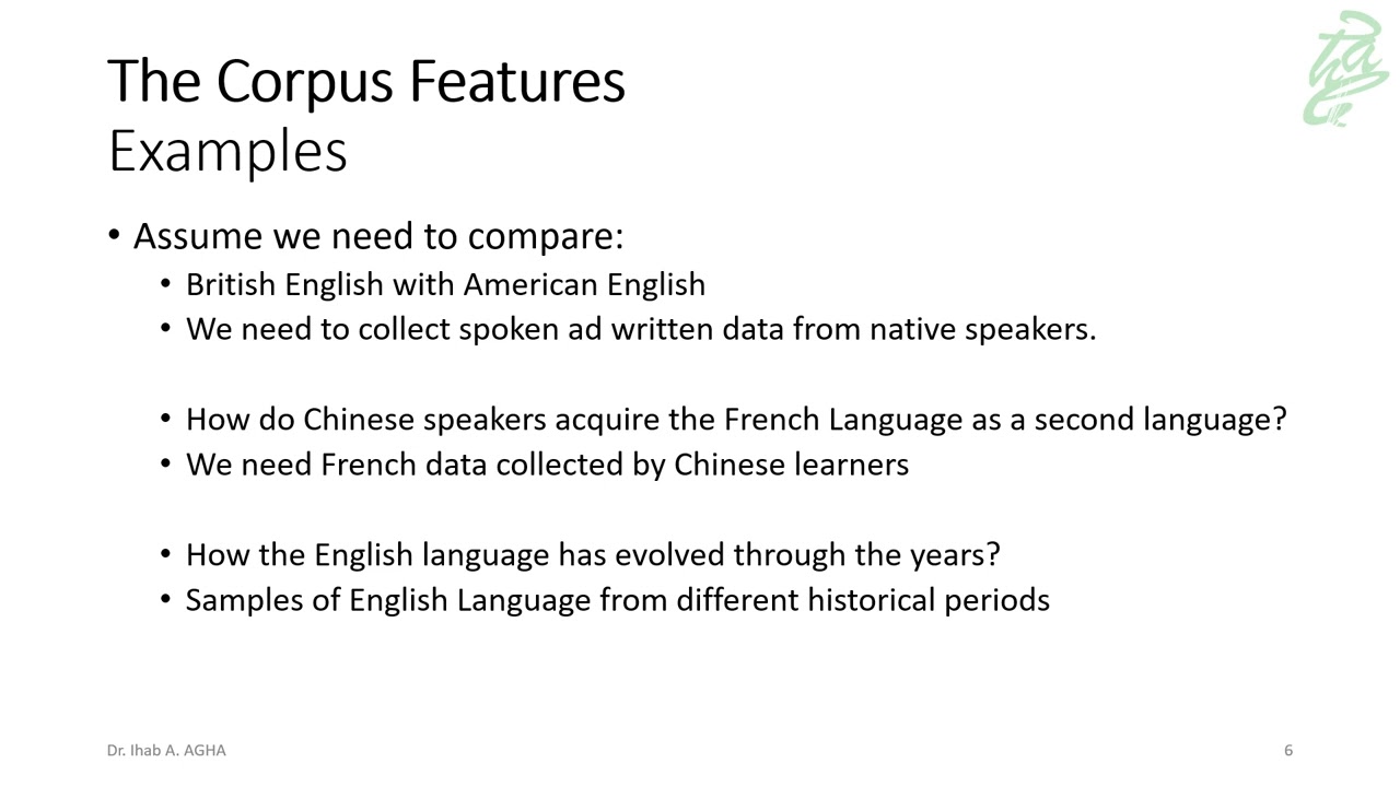 026 - NLP: The Corpus Features Part 1 - YouTube