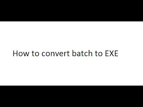 How to convert batch to EXE | SevenTuts - YouTube