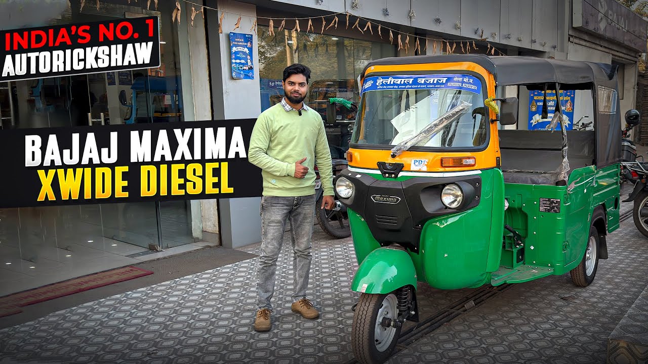 New Bajaj Maxima Xwide Diesel ! India's Most Selling Autorickshaw ...