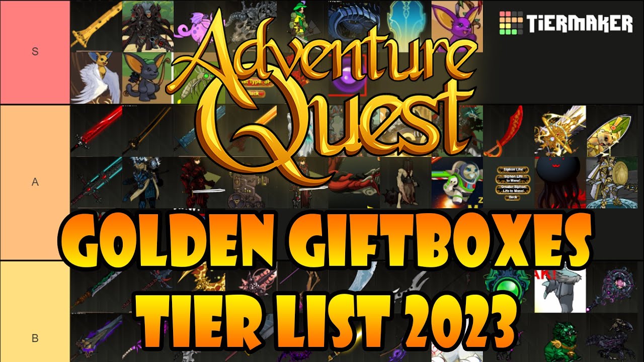 Adventure Quest Golden Giftboxes Tier List 2023 - YouTube