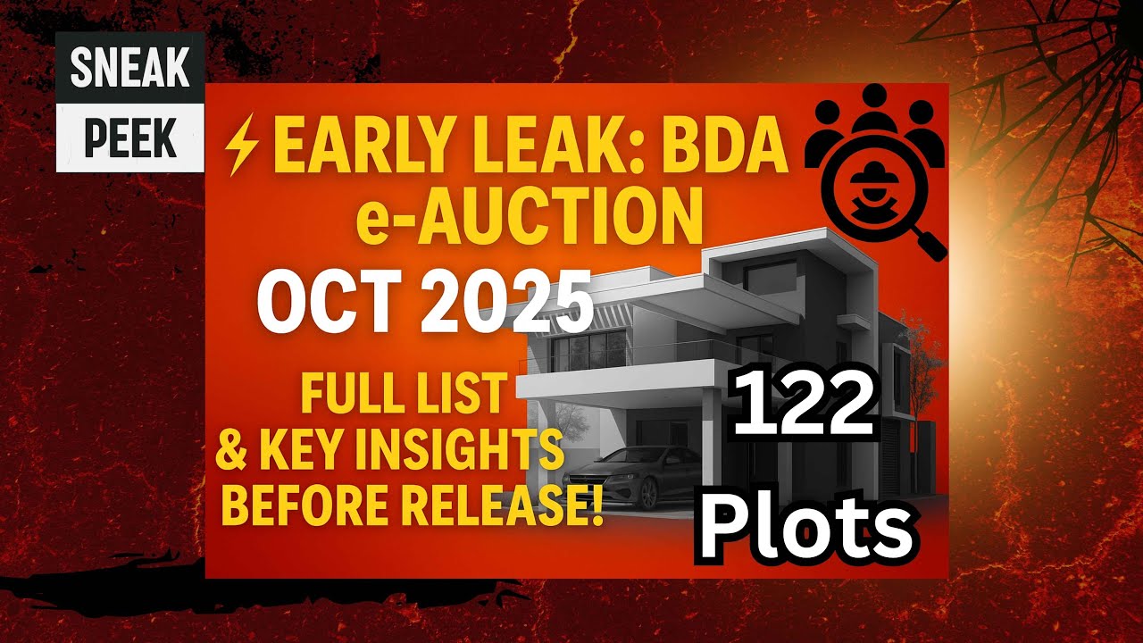 ⚡ Early Leak: BDA e-Auction OCT 2025 – Full List & Key Insights Before ...