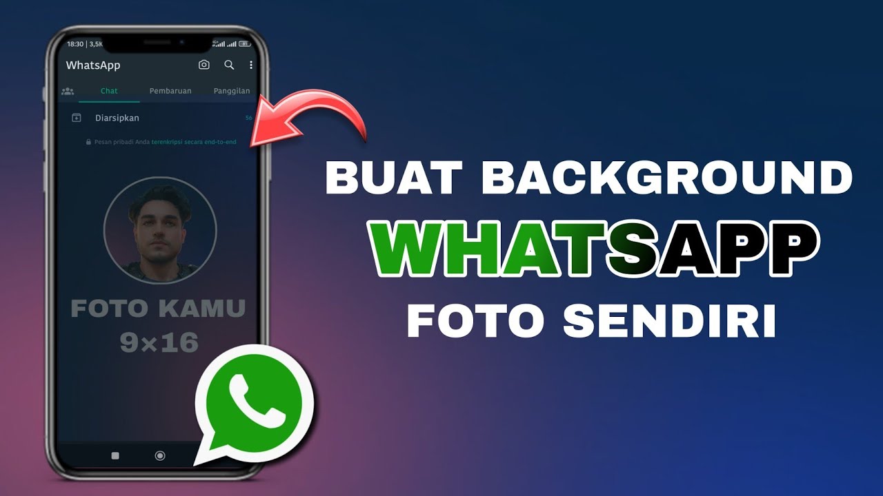 Cara Membuat Background Foto di Whatsapp | Terbaru 2024 - YouTube
