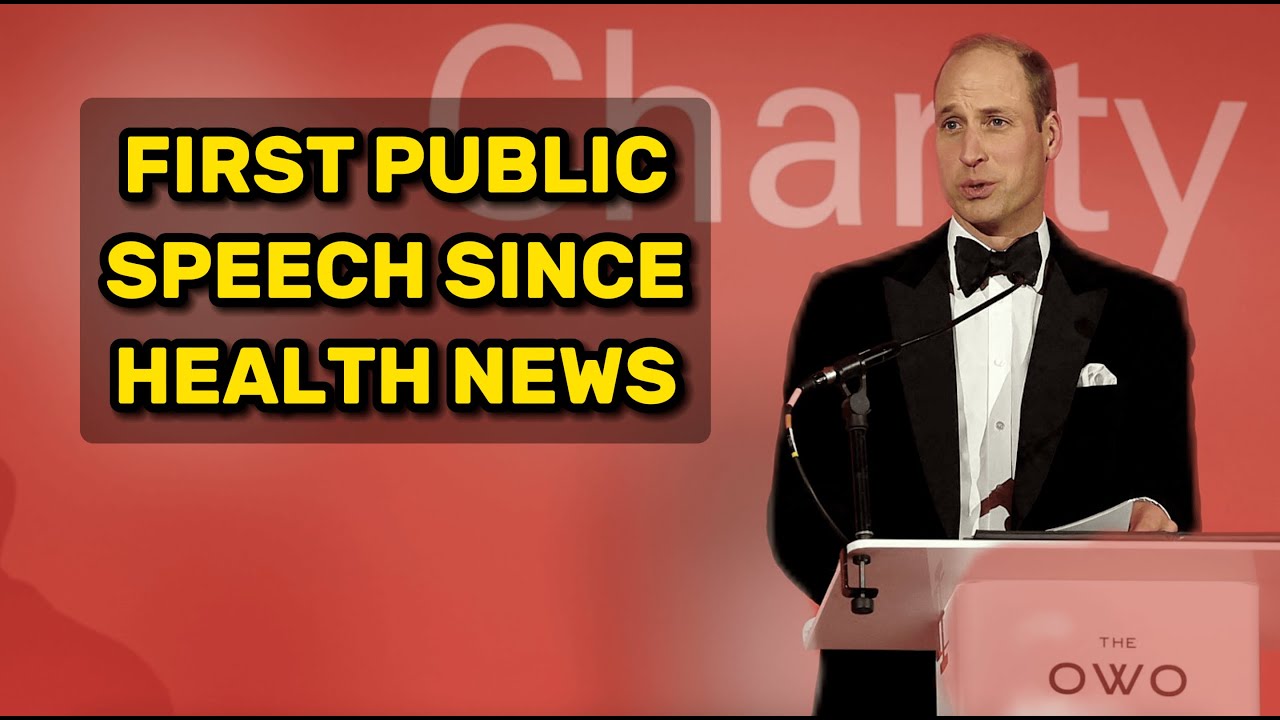 Prince William gets the crowd laughing in charity speech! - YouTube
