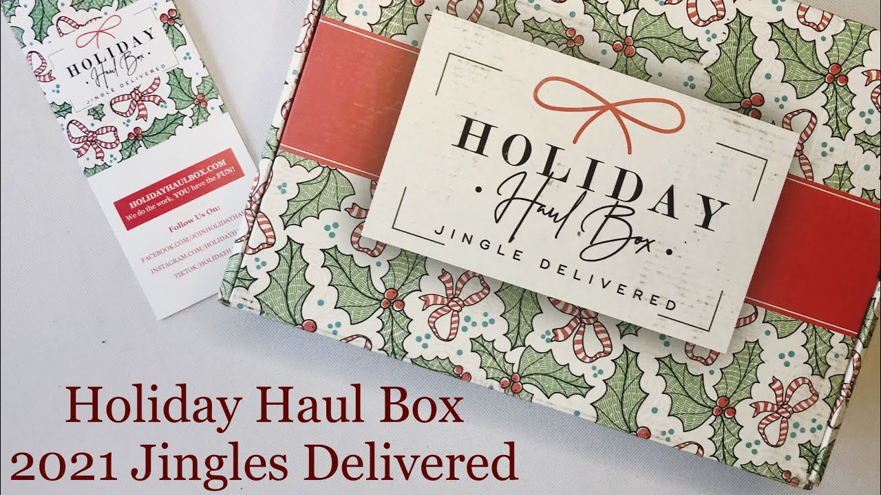 Holiday Haul Box | 2021 Christmas Subscription Unboxing - YouTube
