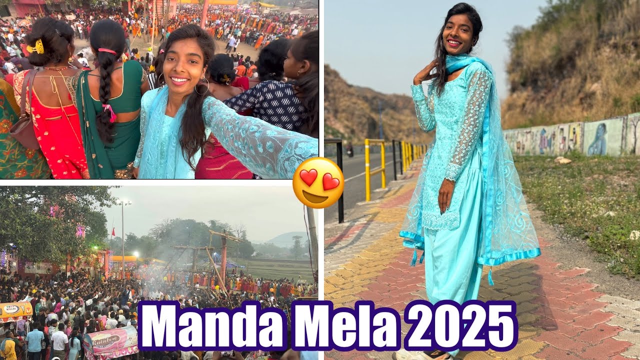 Manda Mela 🎡 2025 😍| Mela Me Thelam Thela Bheed 😂| Arti Mahto Dancer 💃 | #vlog - YouTube
