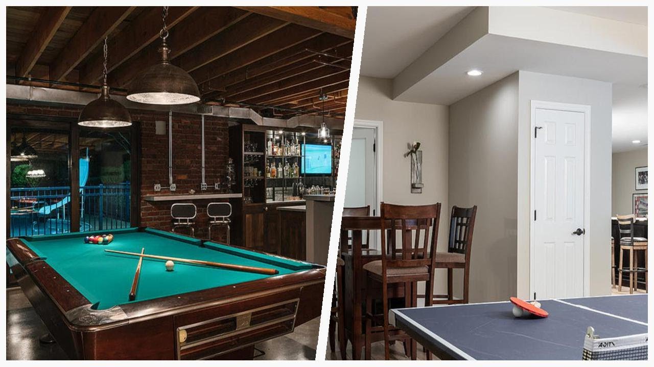 75 Large Brick Wall Basement Design Ideas You'll Love ☆ - YouTube