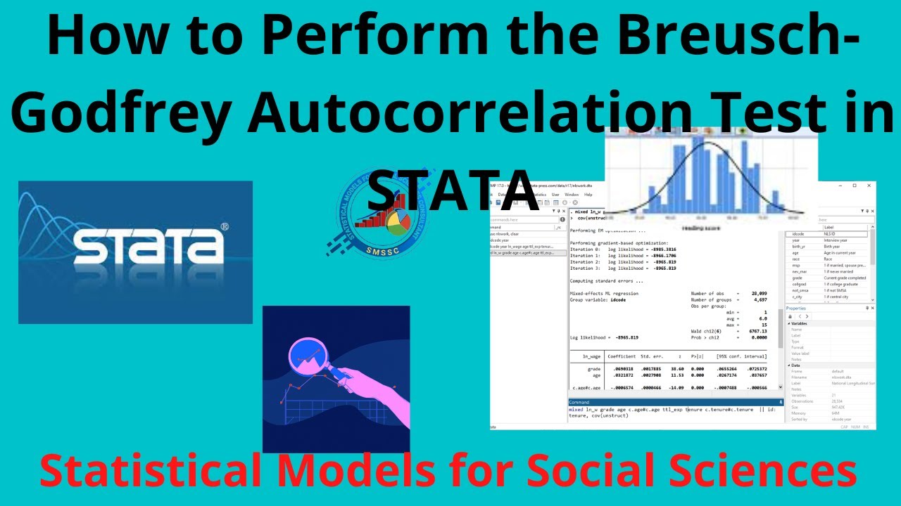Breusch-Godfrey Test for Autocorrelation: Implementation in STATA - YouTube