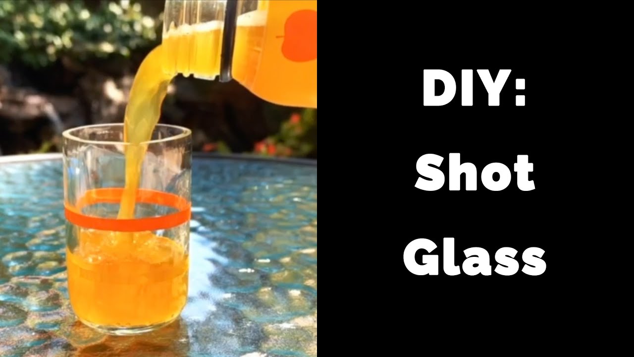 Glass Bottle DIY: Shot Glass - YouTube