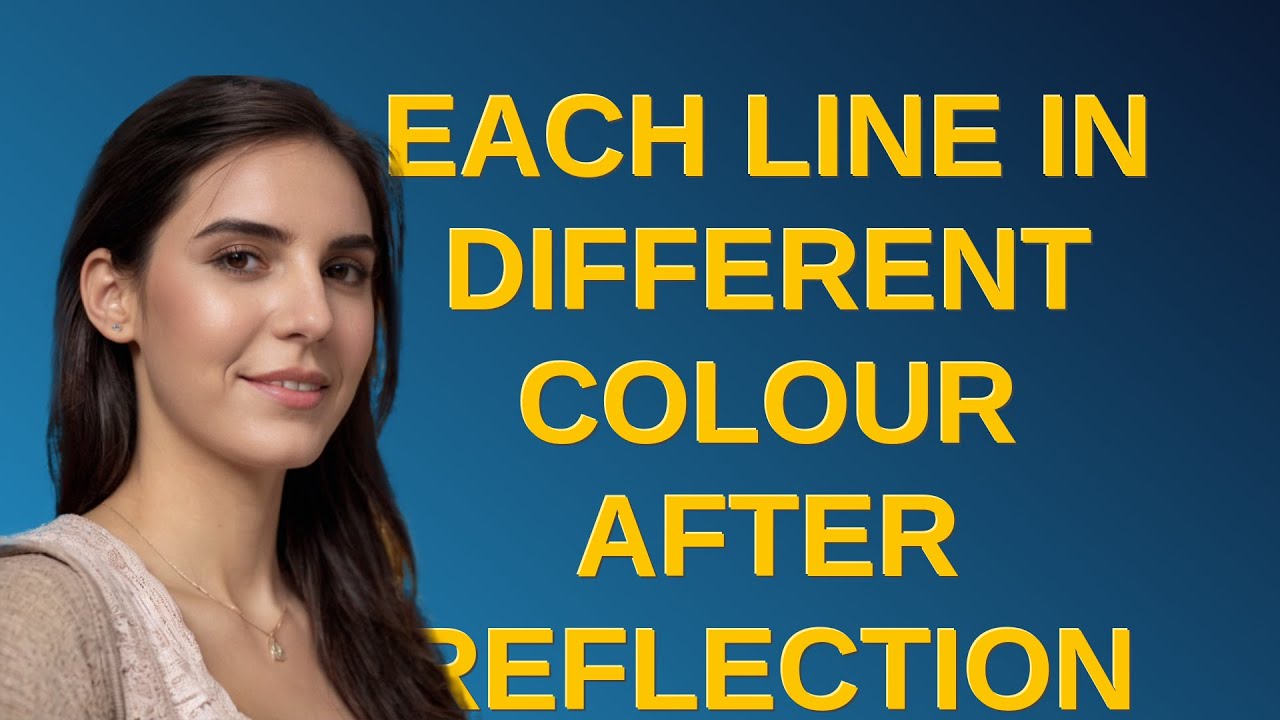 Mathematica: Each Line in Different Colour after Reflection - YouTube