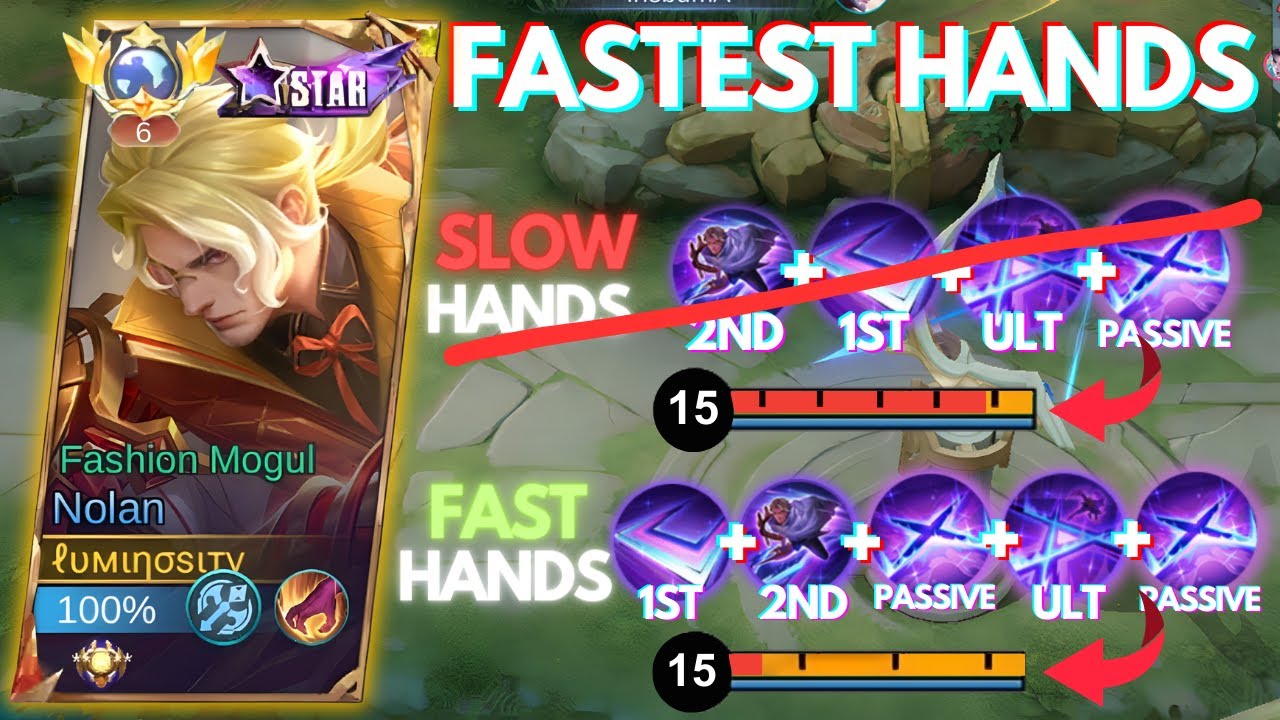 FASTEST HAND NOLAN IS BACK! NEW ONE HIT BUILD AND EMBLEM! BEST NOLAN ...