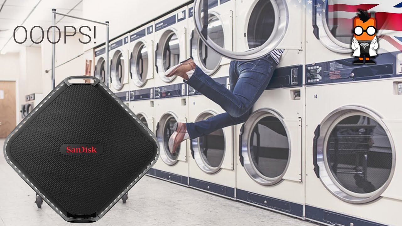 SanDisk Extreme 500 Portable SSD Survives Washing Machine - YouTube