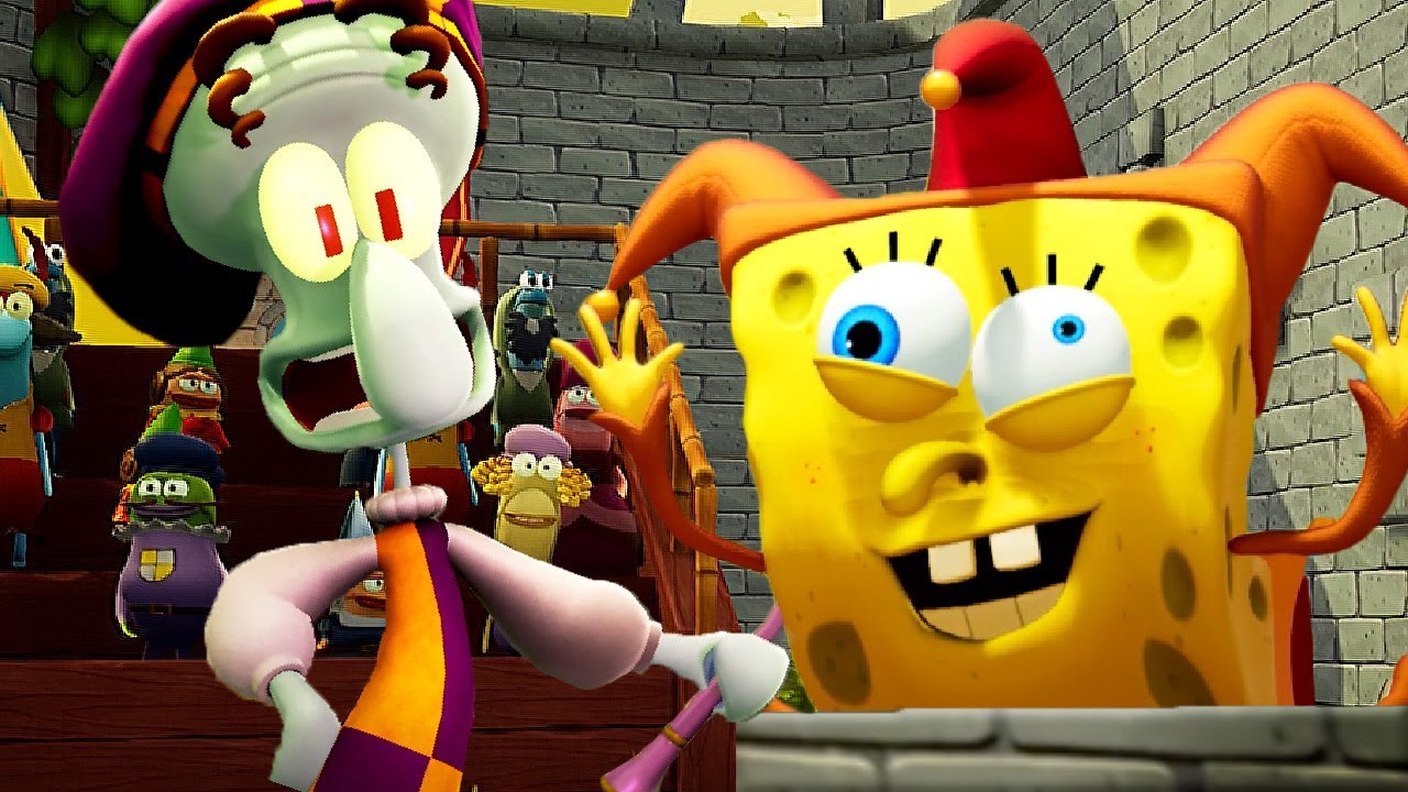 SpongeBob The Cosmic Shake - 100% Walkthrough Part 7: Medieval Sulfur ...