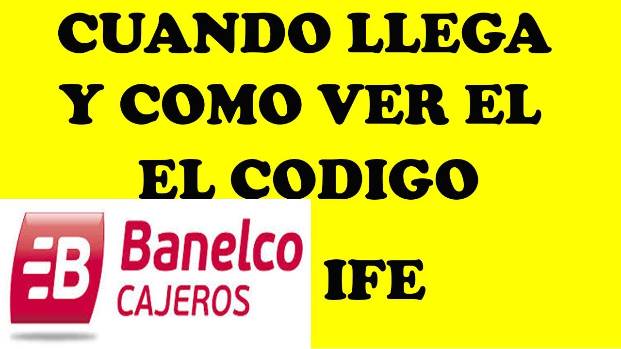 Como OBTENER el codigo para cobrar el IFE Red BANELCO Cuando llega el ...