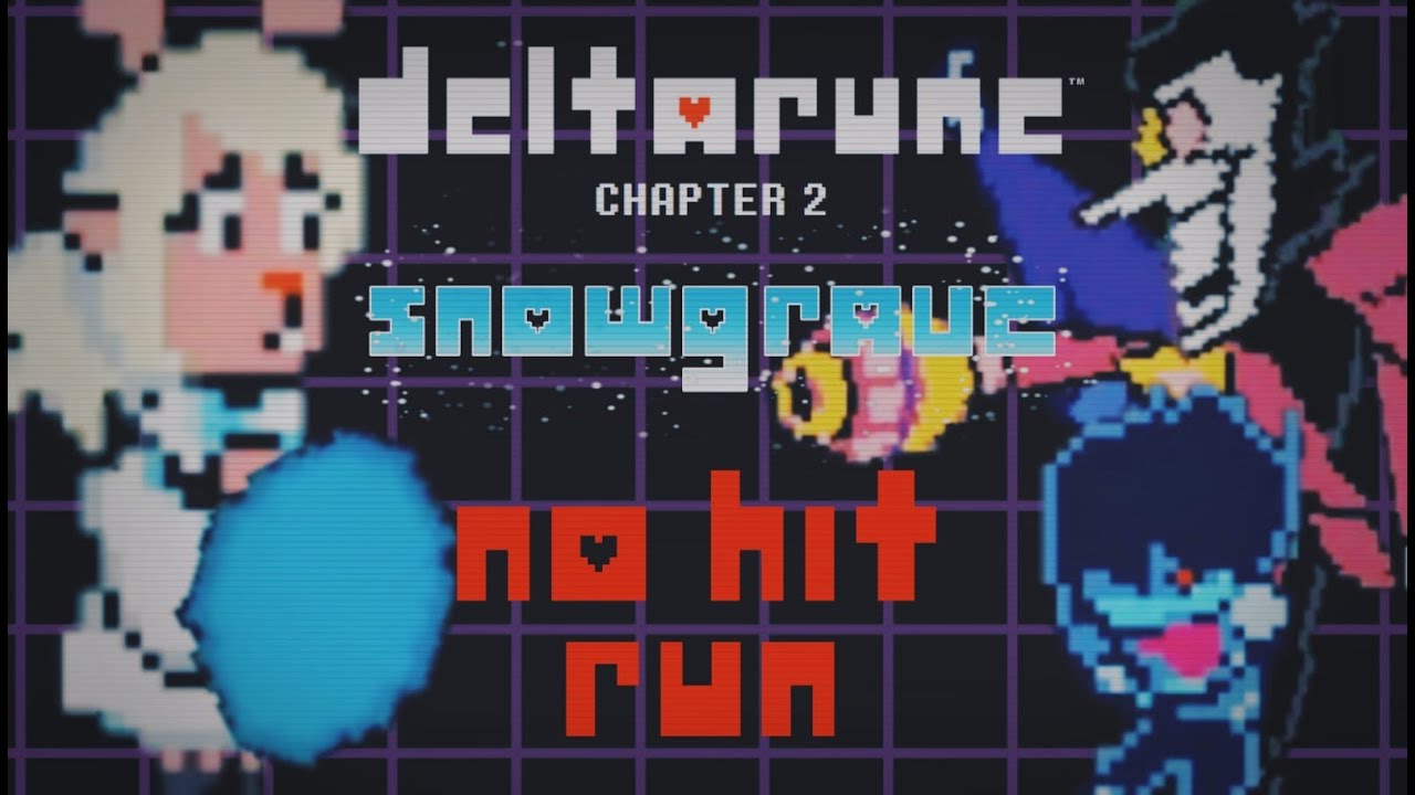 Deltarune Chapter 2 Snowgrave NO HIT RUN (FIRST EVER) - YouTube