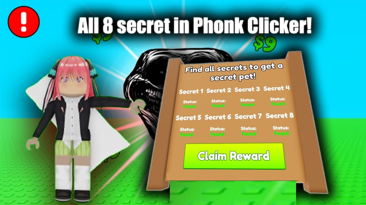 All 8 secret in Phonk Clicker! - Roblox - YouTube