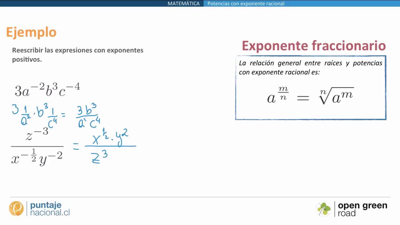 Potencias con exponente racional - YouTube