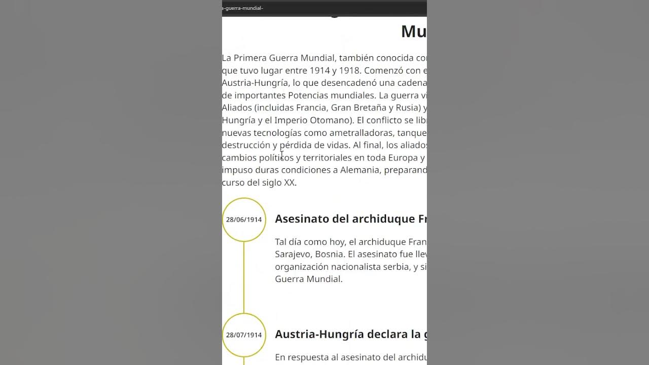 Crea línea de tiempo AUTOMÁTICAMENTE / History Timelines / IA - YouTube