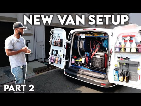 New Mobile Detailing Van Set Up part2 - Hunters Mobile Detailing - YouTube