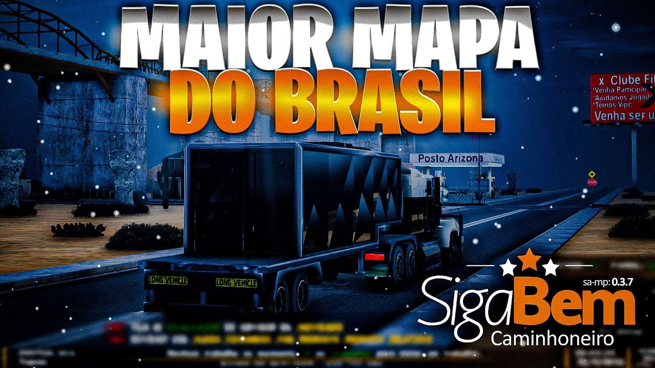 ESSE SERVIDOR TEM O MAIOR MAPA DO BRASIL - GTA SAMP ANDROID/PC - YouTube