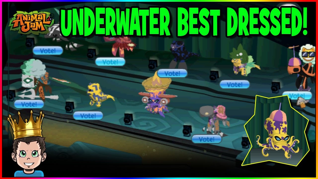 PLAYING UNDERWATER BEST DRESSED ON ANIMAL JAM - YouTube