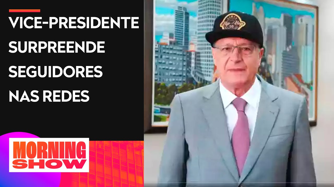 Alckmin usa boné com aba reta em homenagem aos 50 anos do hip hop e ...