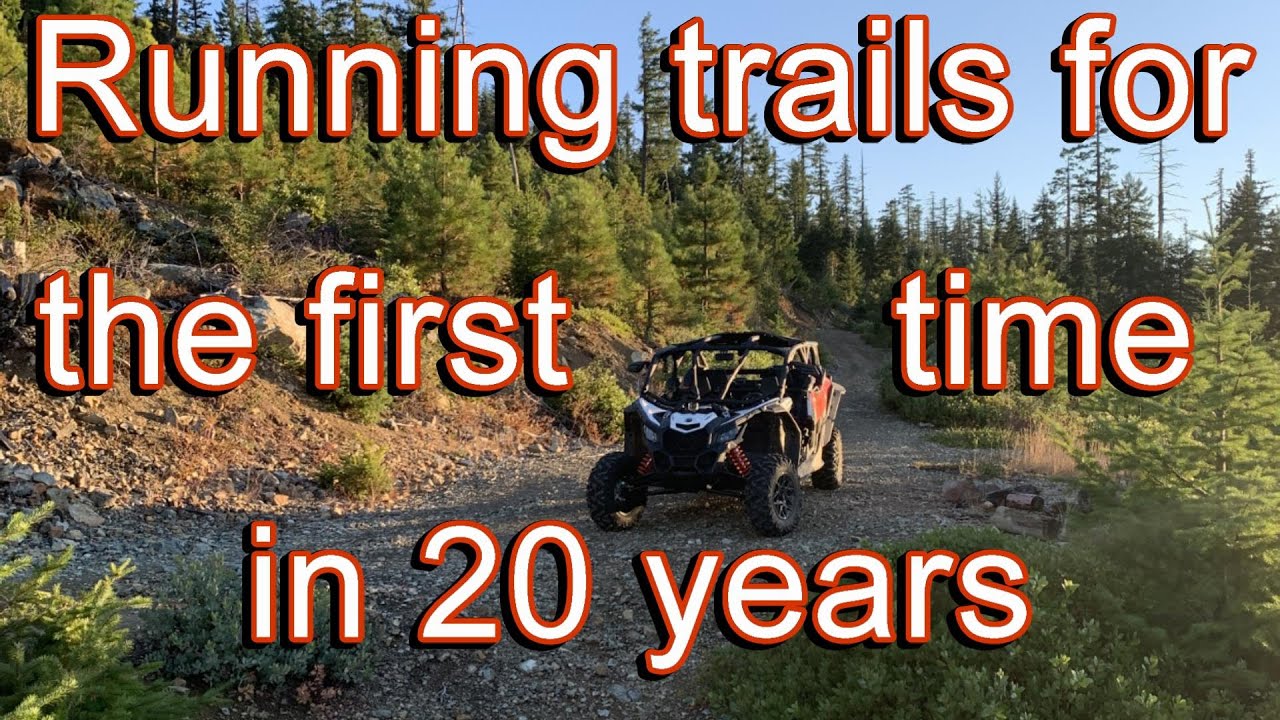 Trail riding on some old logging roads - YouTube