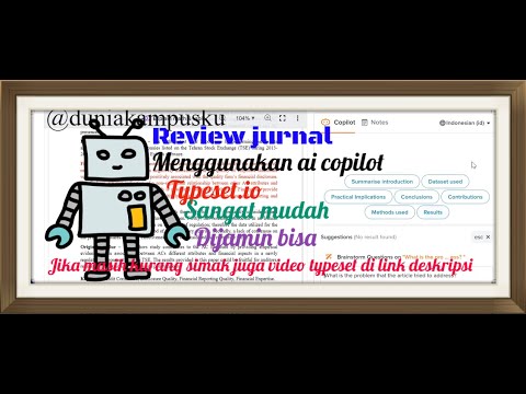Cara mudah mereview jurnal menggunakan typeset io - YouTube