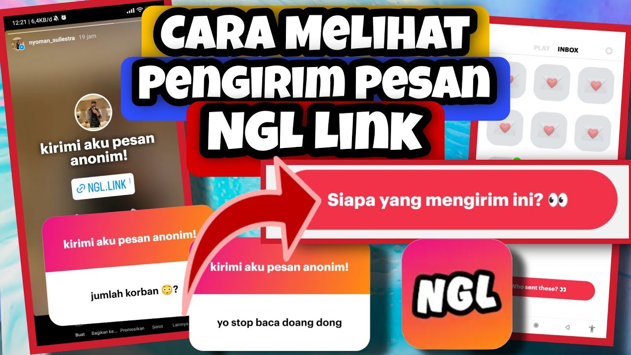 Cara Lihat Pengirim Pesan NGL Link Anonymous Chat | Cara Tau Siapa ...
