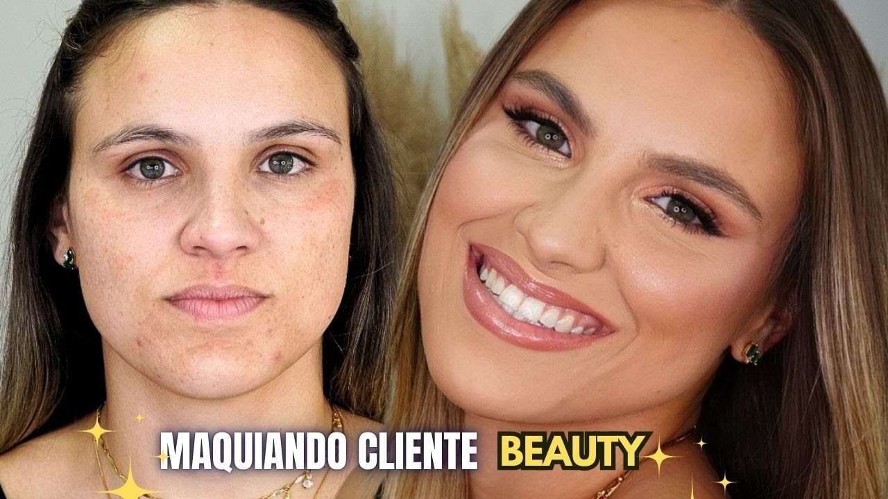 MAQUIAGEM QUE REALÇA A BELEZA DE TODA MULHER - MAQUIANDO CLIENTE - YouTube