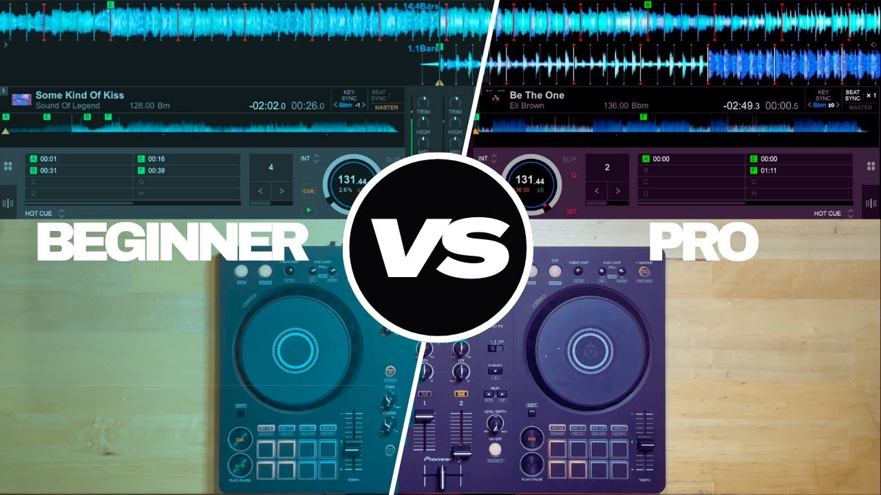 Beginner VS Pro dj mix on pioneer flx4 - YouTube