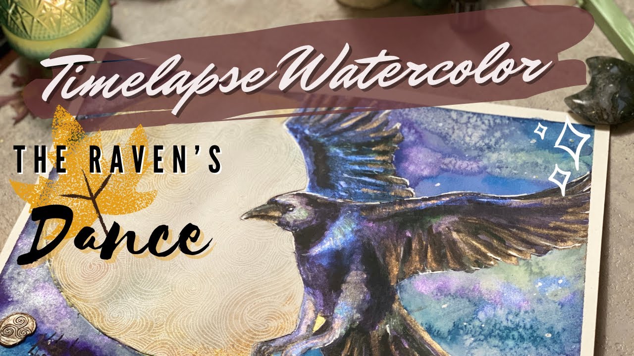 Watercolor Ritual Painting Timelapse | The Raven’s Dance - YouTube