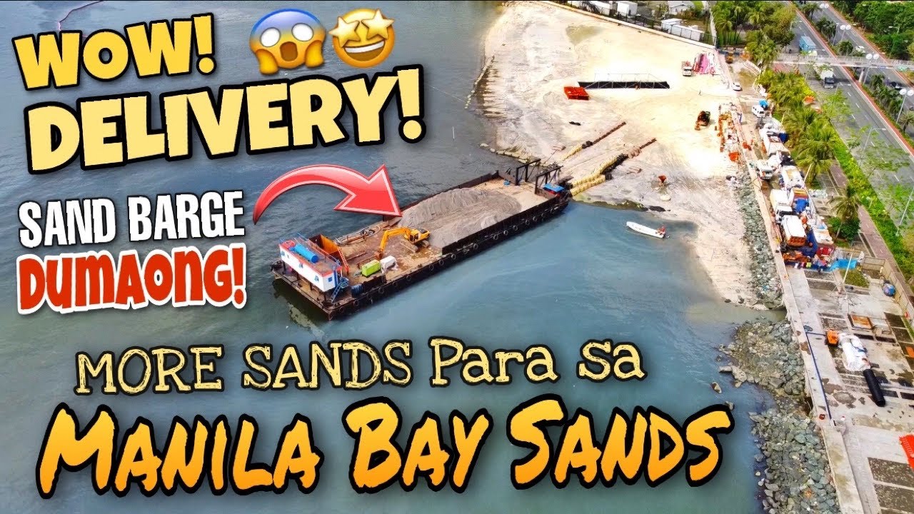WOW! Arrive Na! MORE SANDS para sa MANILA BAY WHiTESAND BEACH! Dolomite ...