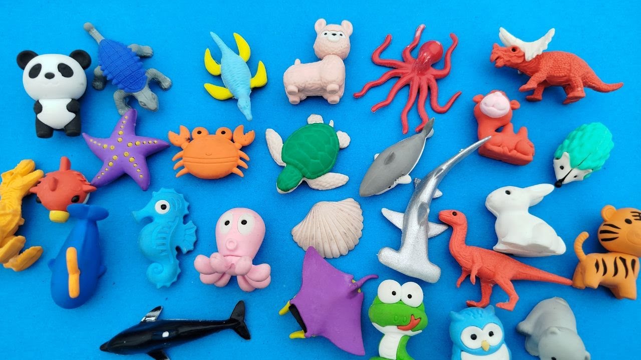 Sea Animal Toys Collection For Kids l Toys l Sea Creature Toys - YouTube