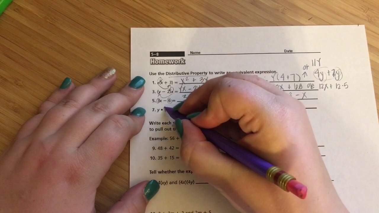 5-8 // homework - YouTube